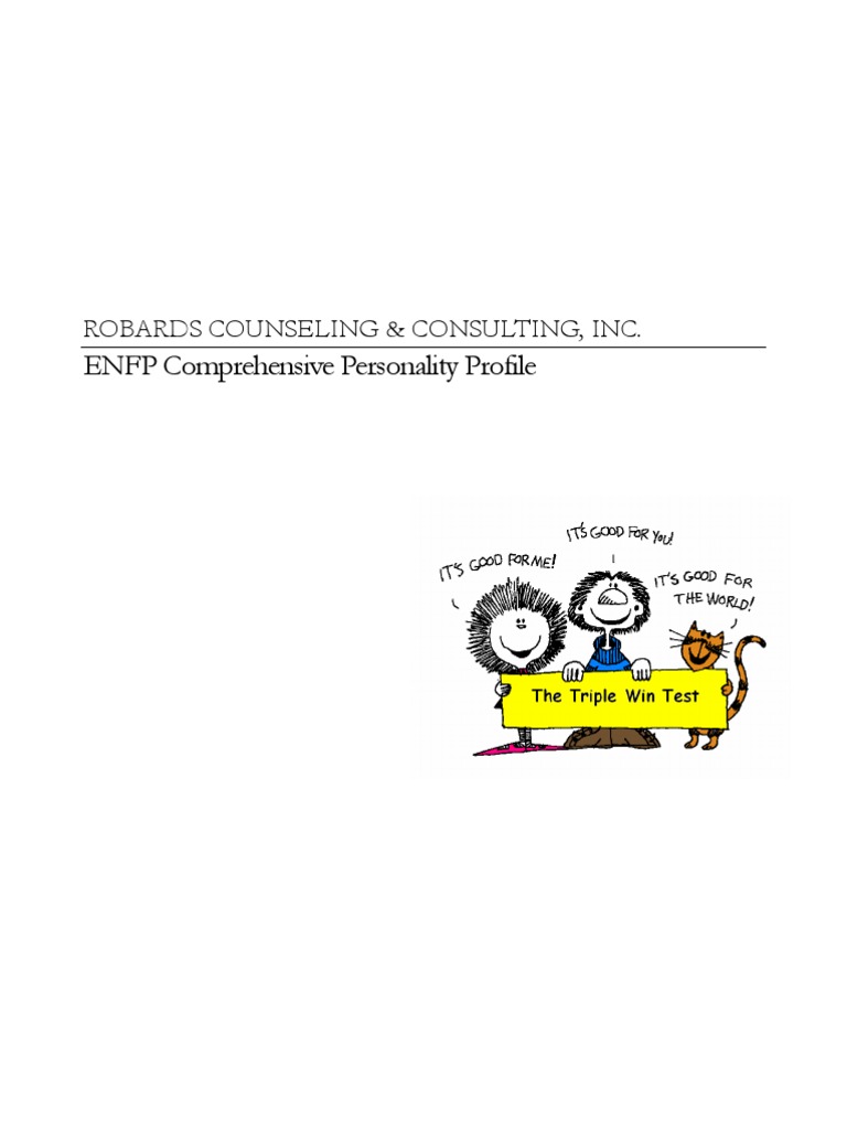 ENFP Comprehensive Personality Profile | PDF | Extraversion And Introversion | Intuition
