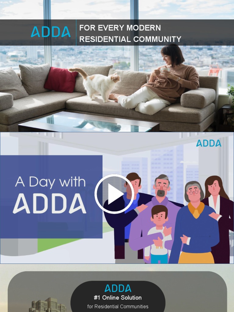 ADDA ERP Intro PDF | PDF | Condominium | Payments ADDA ERP Intro PDF | PDF | Condominium | Payments