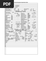 Reactor Specification Sheet PDF | PDF