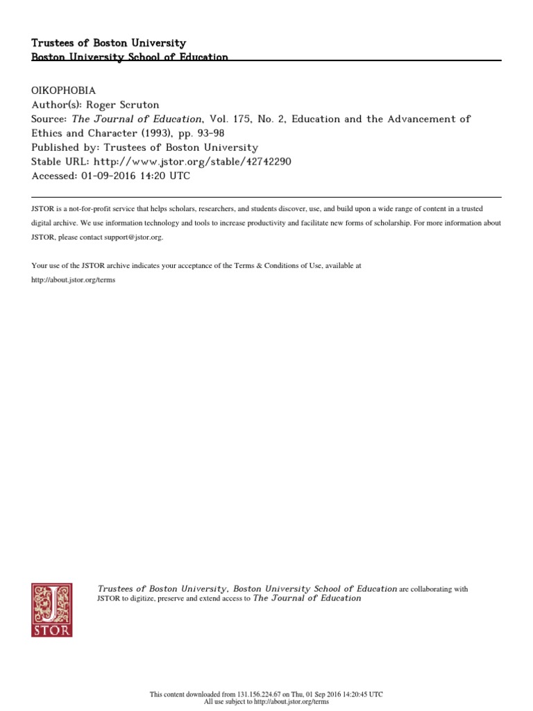 OIKOPHOBIA | PDF | Morality | Philosophical Theories