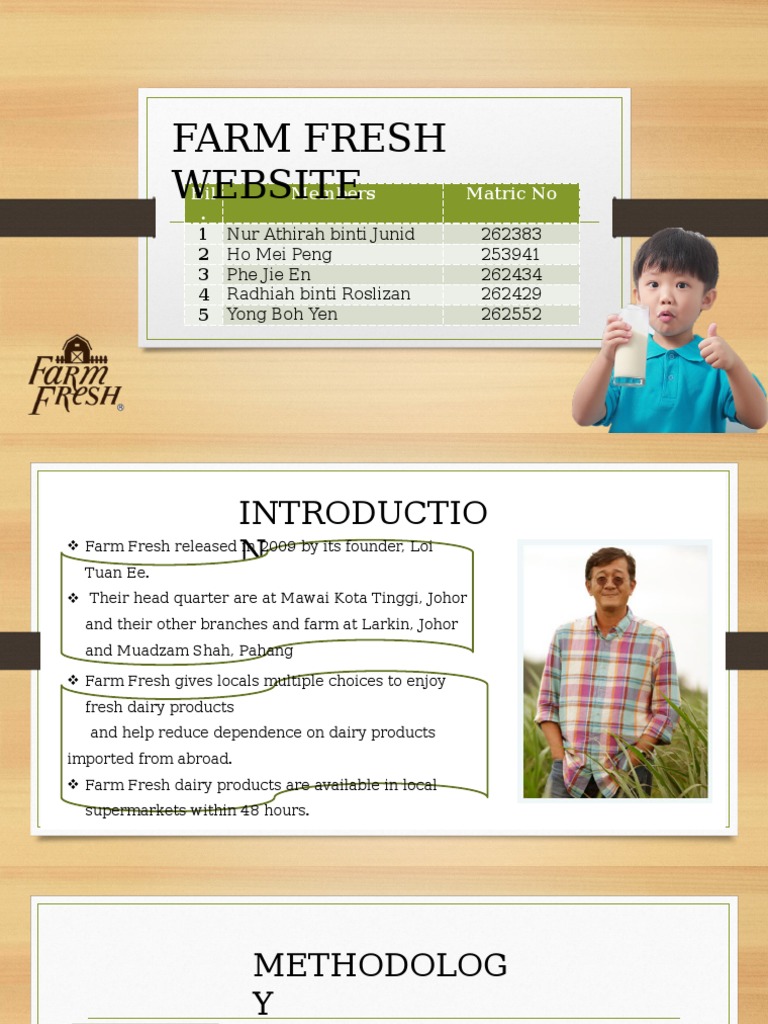 Farm Fresh Company Overview and Website | PDF | Business