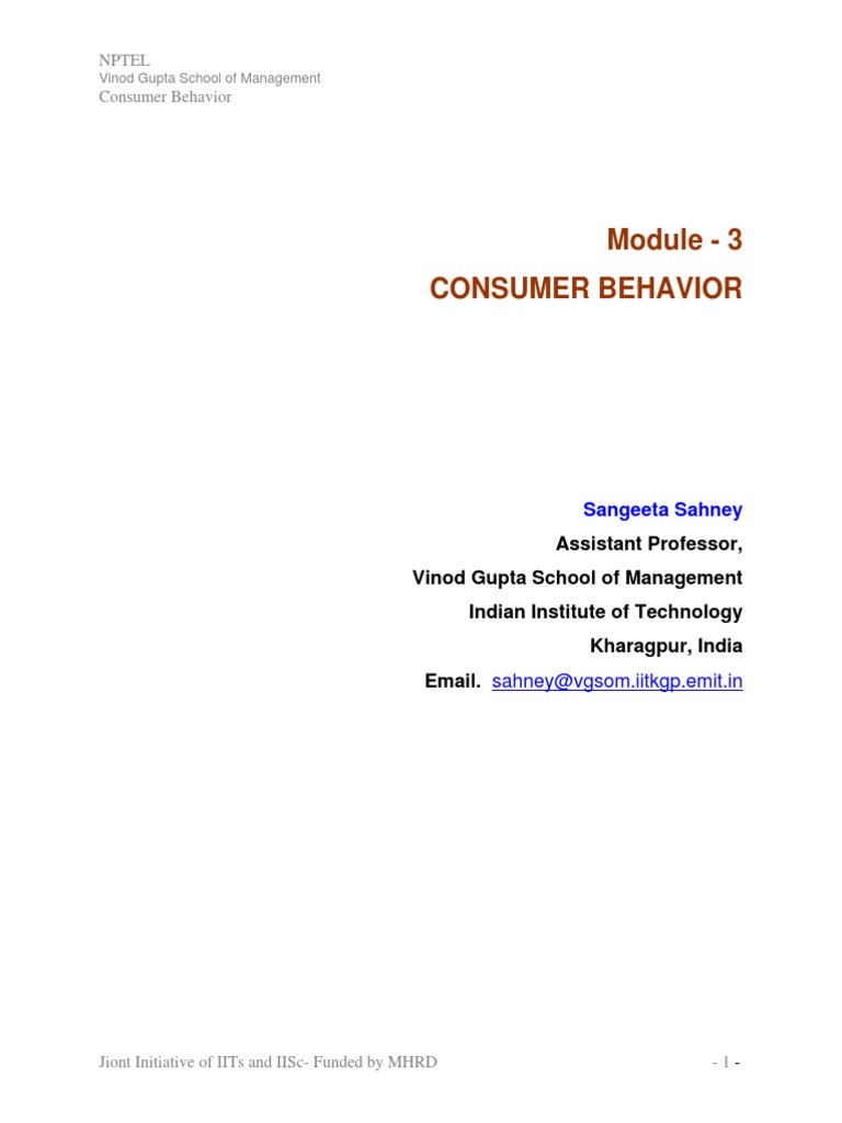 Module 3 6 Pdf Download Free Pdf Marketing Consumer Behaviour