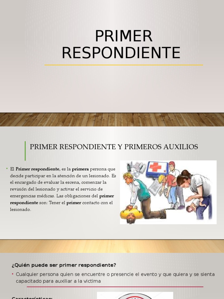 Primer Respondiente | PDF | Reanimación cardiopulmonar | Naturaleza