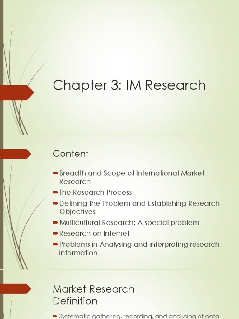 Chapter 3 International Marketing Research | PDF | Marketing Research ...