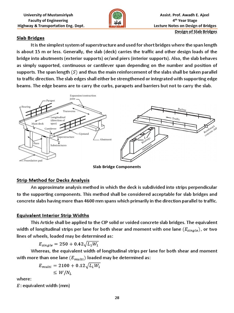 Design of Deck Slab | PDF | Bridge | Beam (Structure)