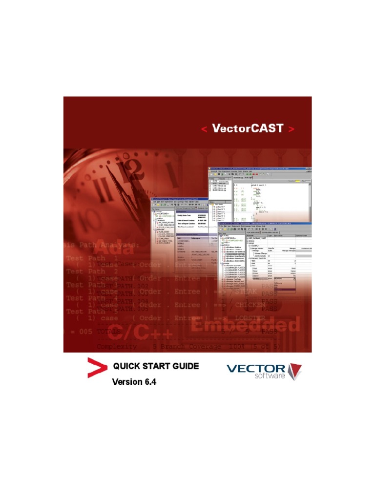 Vcast Quick Start PDF | PDF | Scripting Language | Graphical User Interfaces