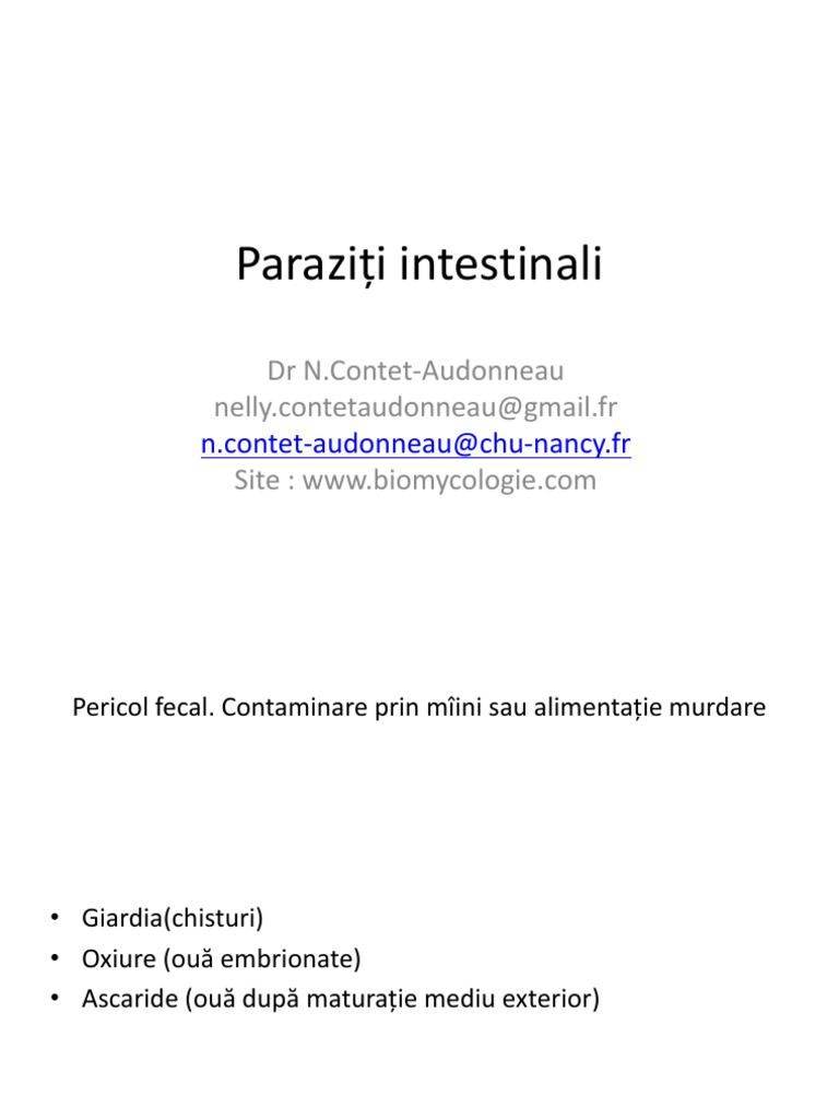 Paraziti Intestinali | PDF