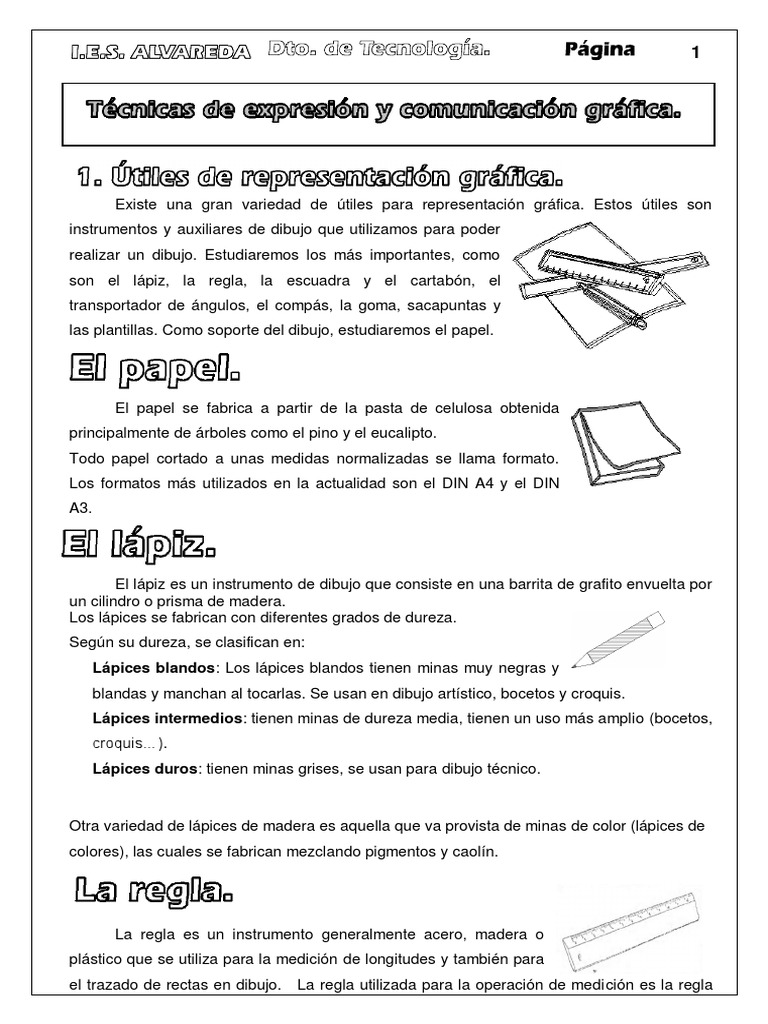 Clases de Dibujo PDF | PDF | Dibujo | Lápiz