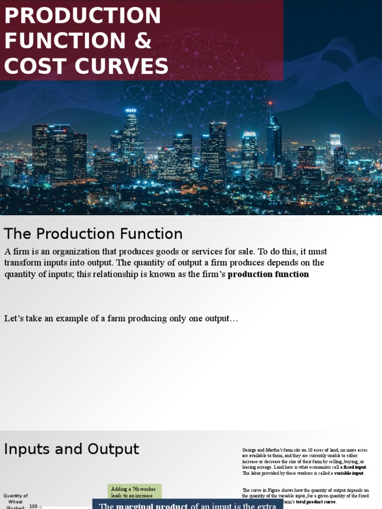 Production Function and Cost Curves | PDF | Production Function ...