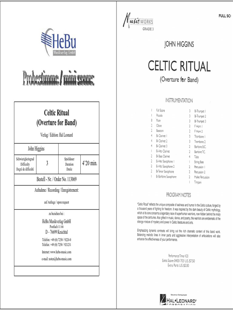 Celtic Ritual - Jhonn Higgins | PDF