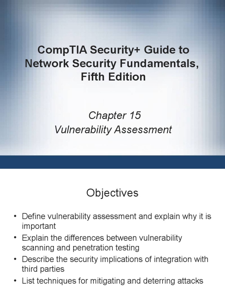 Comptia Security+ Guide To Network Security Fundamentals, Fifth Edition | PDF | Vulnerability ...