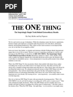 The One Thing by Gary Keller and Jay Papasan | PDF