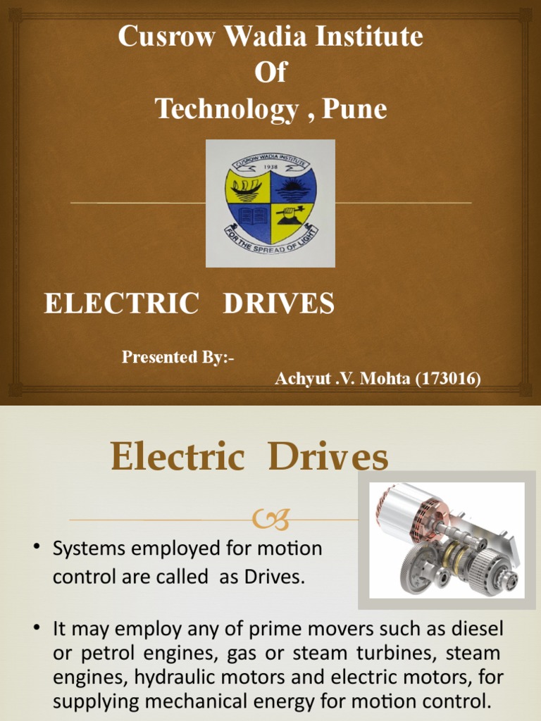 Overview of Electric Drives and Their Types | PDF | Engines | Electric ...