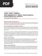 The One Thing by Gary Keller and Jay Papasan | PDF