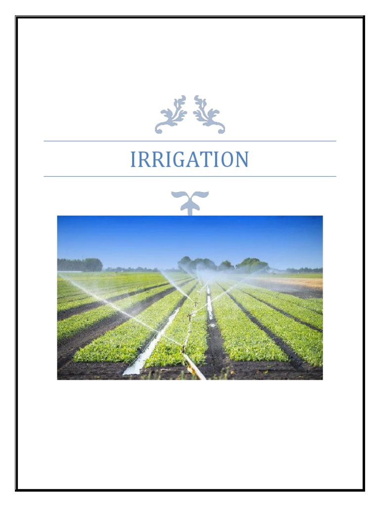 IRRIGATION Notes PDF | PDF | Soil | Dam