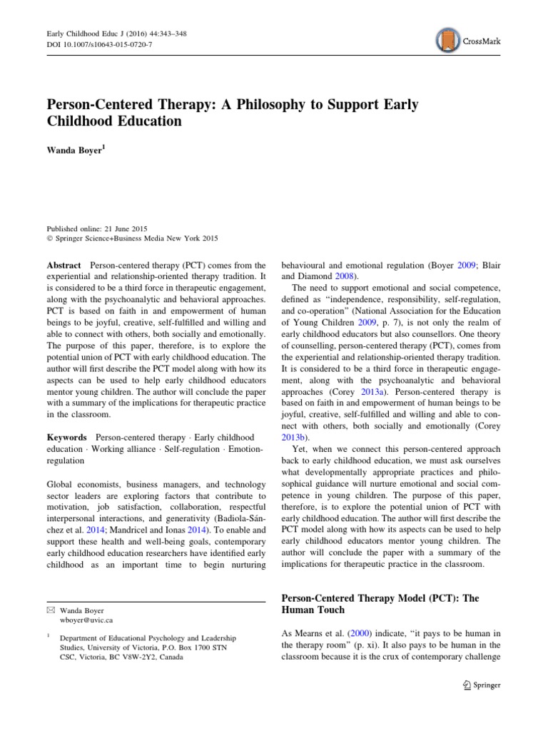 Person-Centered Therapy | PDF | Psychotherapy | Empathy