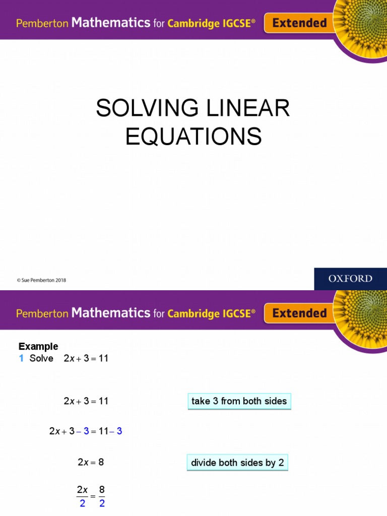 Solving Linear Equations | PDF | Triangle | Mathematical Concepts Solving Linear Equations | PDF | Triangle | Mathematical Concepts
