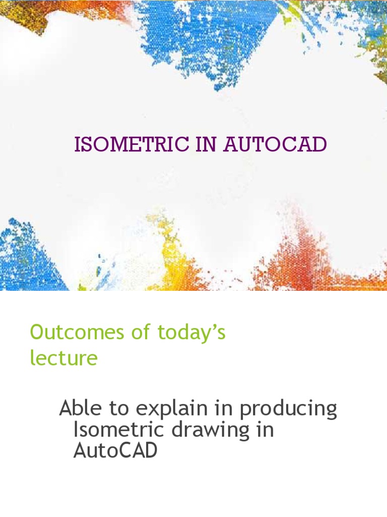 Isometric in Autocad | PDF | Ellipse | Coordinate System
