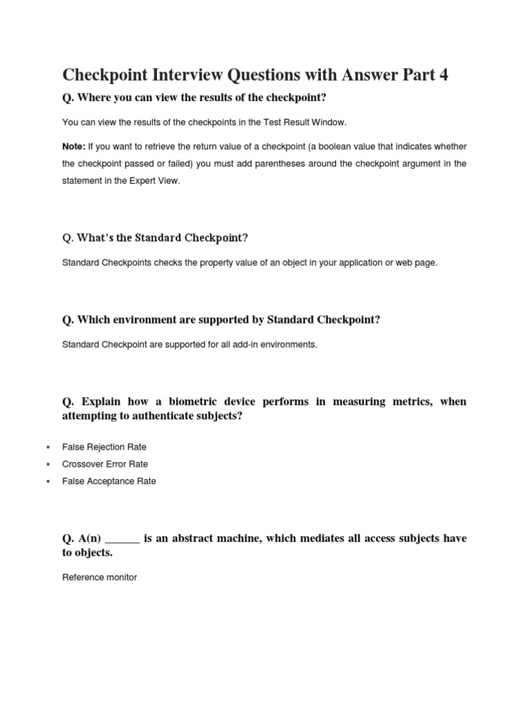Checkpoint Interview Questions With Answer Part 4 | PDF | Firewall (Computing) | Computer Network