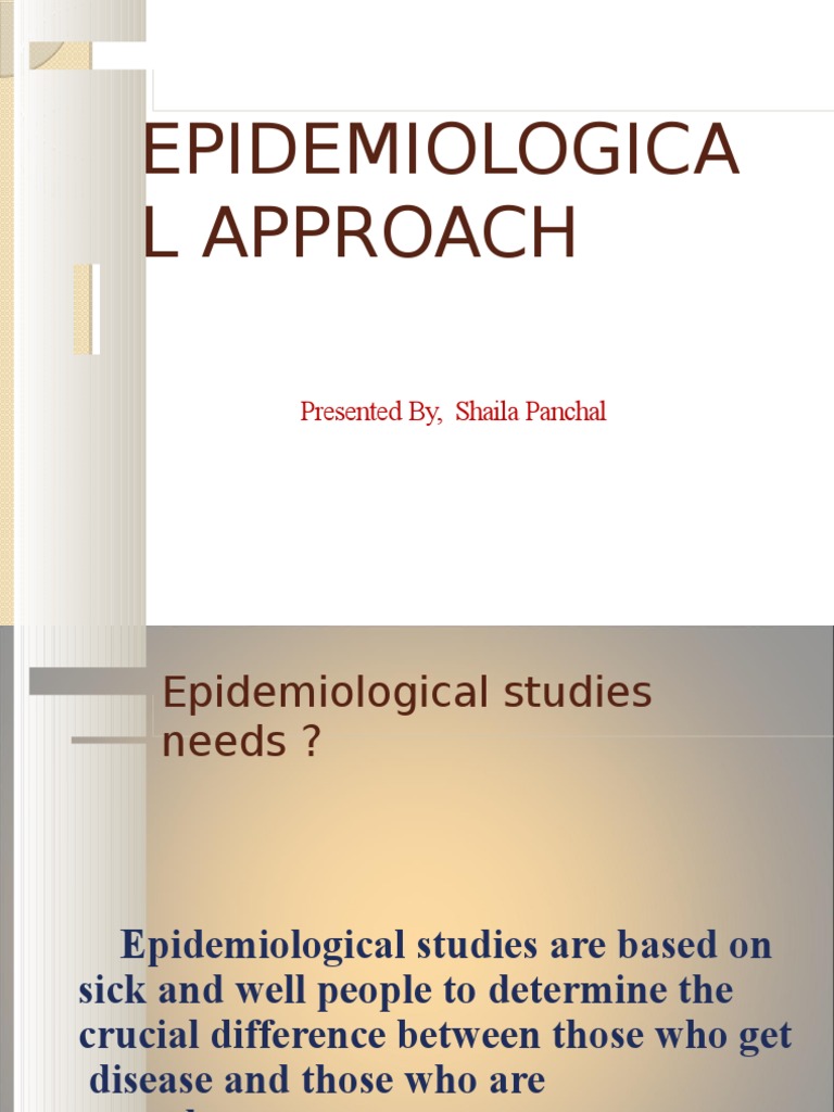 Epidemiological Approach B.SC 4th Year | PDF | Ratio | Epidemiology