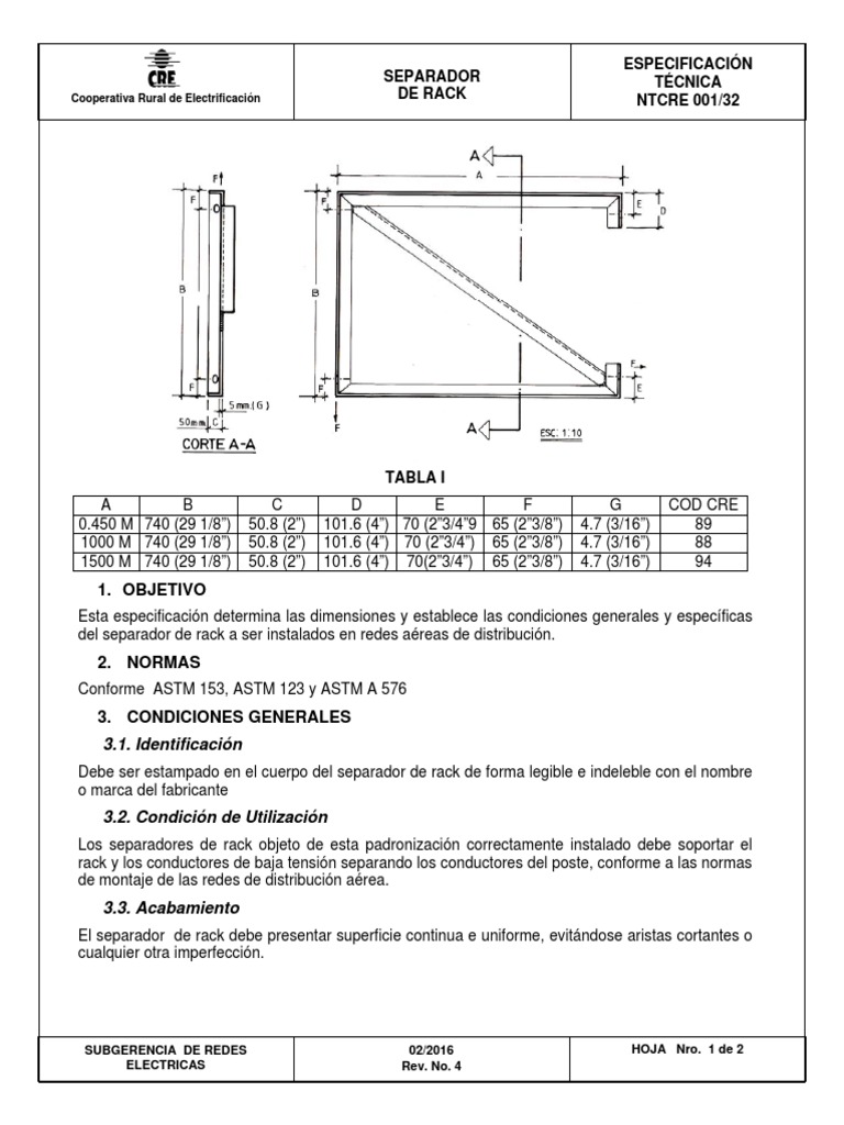 32separador de Rack | PDF | Materiales | Rieles