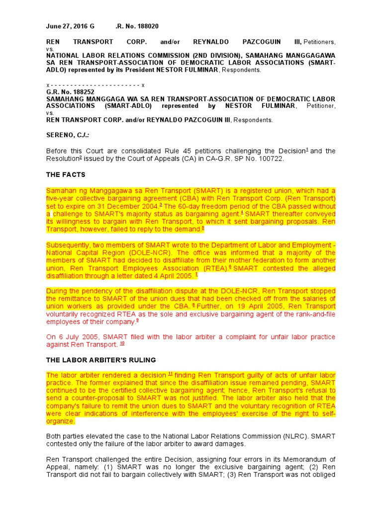 39 Ren Transport Corp. vs. National Labor Relations Commission (2nd ...