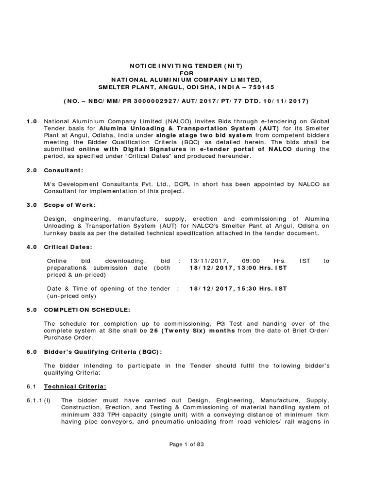 Tender Documents | PDF | Internet | Joint Venture