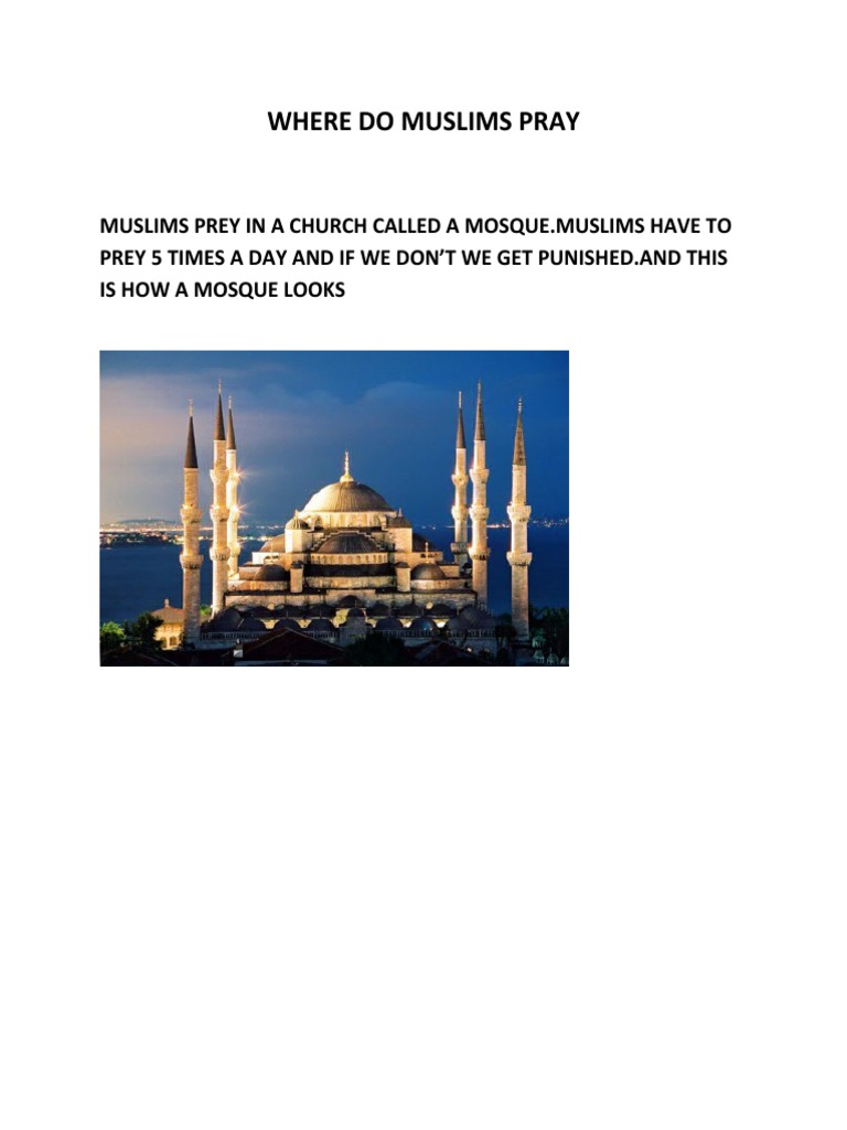 Where Do Muslims Pray | PDF