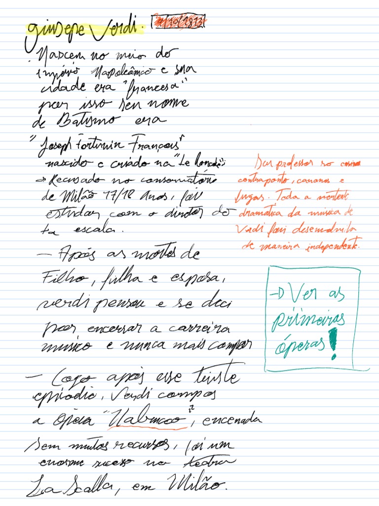 Giuseppe Verdi Biografia PDF | PDF