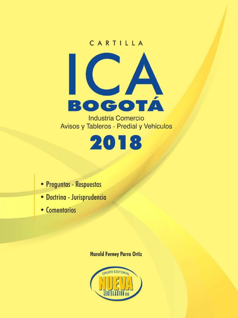 Cartilla Industria y Comercio ICA de Bogotá PDF | PDF | Caso de ley | Impuestos