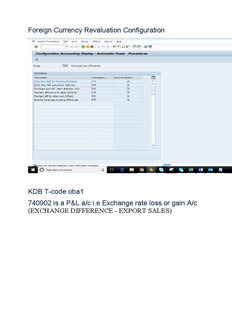 Foreign Currency Revaluation in SAP | PDF | Business