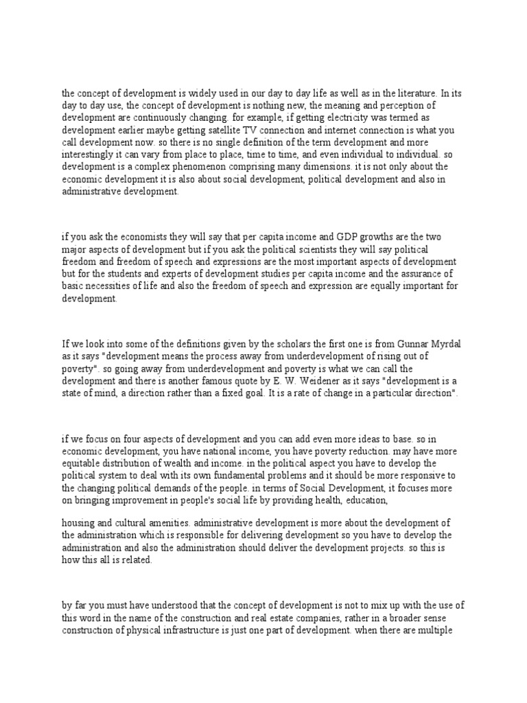 Development Discourse | PDF | Sustainable Development | Sustainability