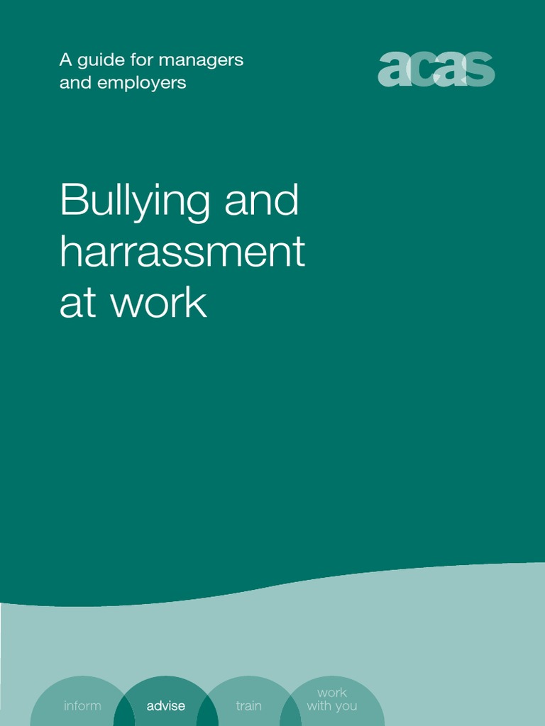 Bullying and Harrassment at Work: A Guide For Managers and Employers ...