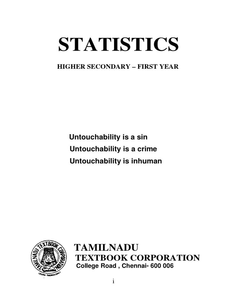 Std11 Stat EM | PDF
