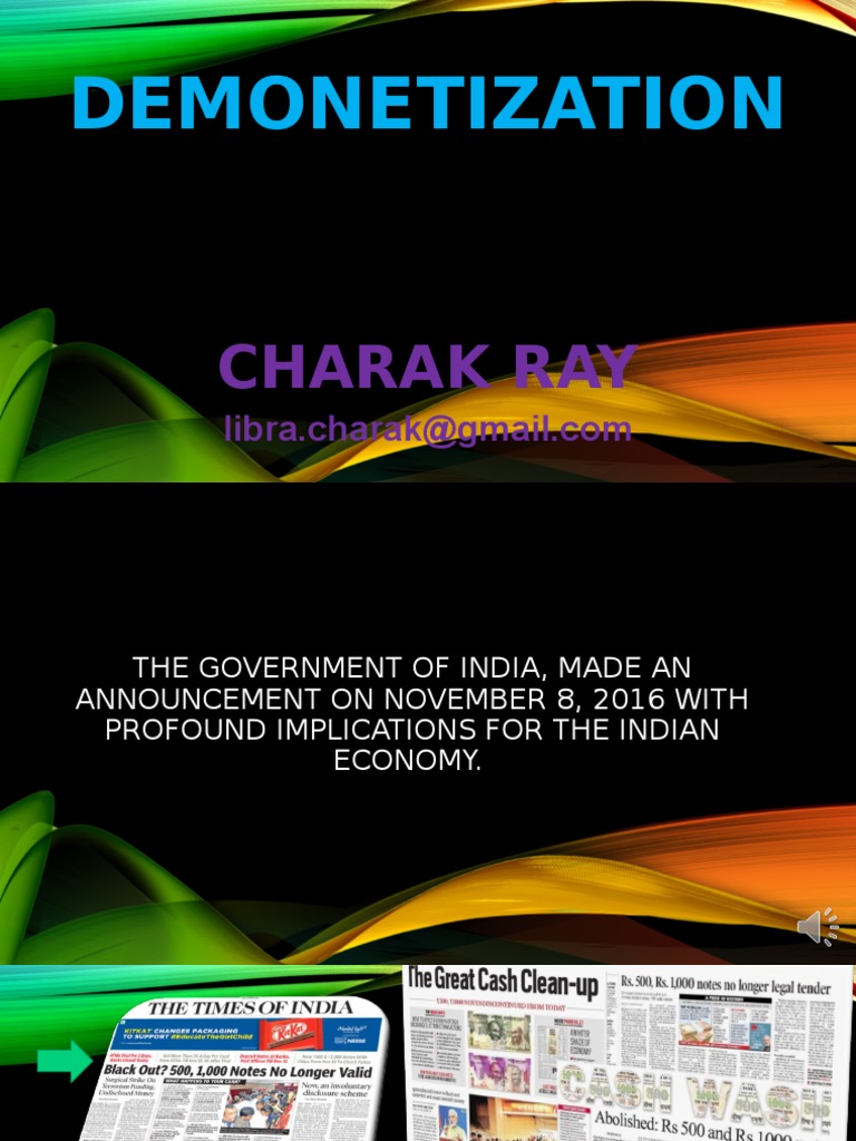 DEMONETIZATION | PDF | Legal Tender | Banknote