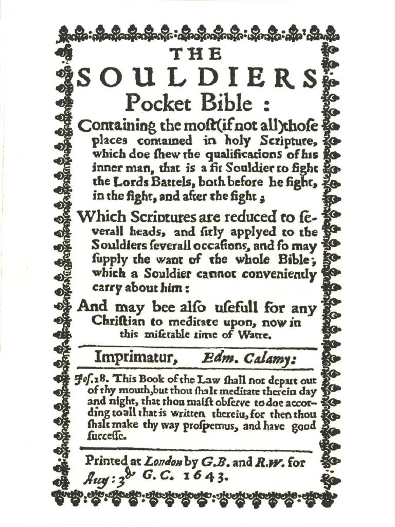 The Soldiers Pocket Bible | PDF