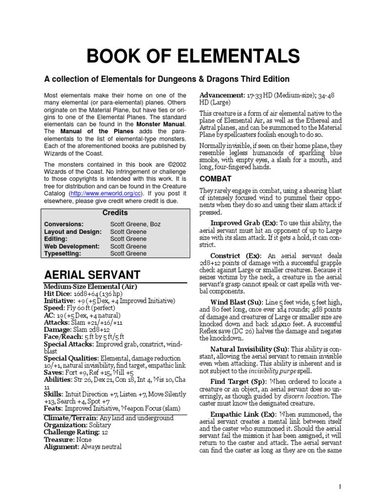 Book of Elementals PDF | PDF | Nature