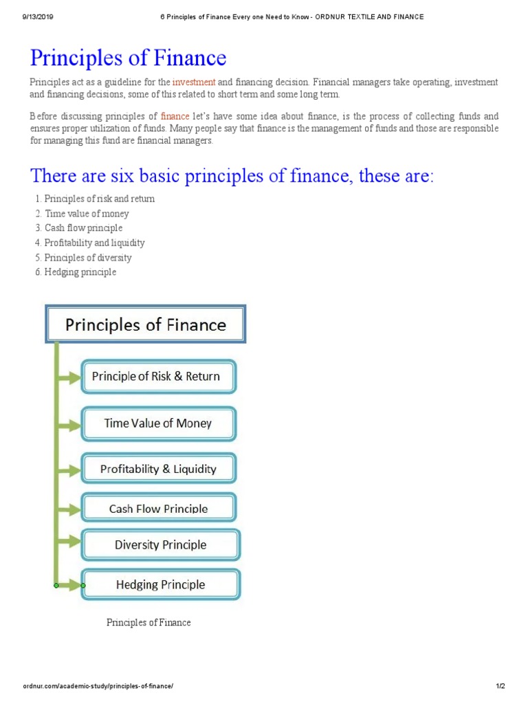 6 Principles of Finance | PDF | Market Liquidity | Investing