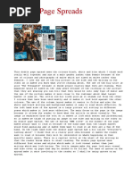 Double Page Spread Analysis | PDF | Page Layout | Writing