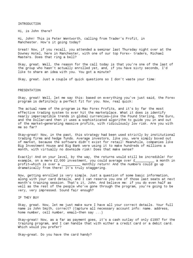 Forex Script | PDF | Algorithmic Trading | Foreign Exchange Market