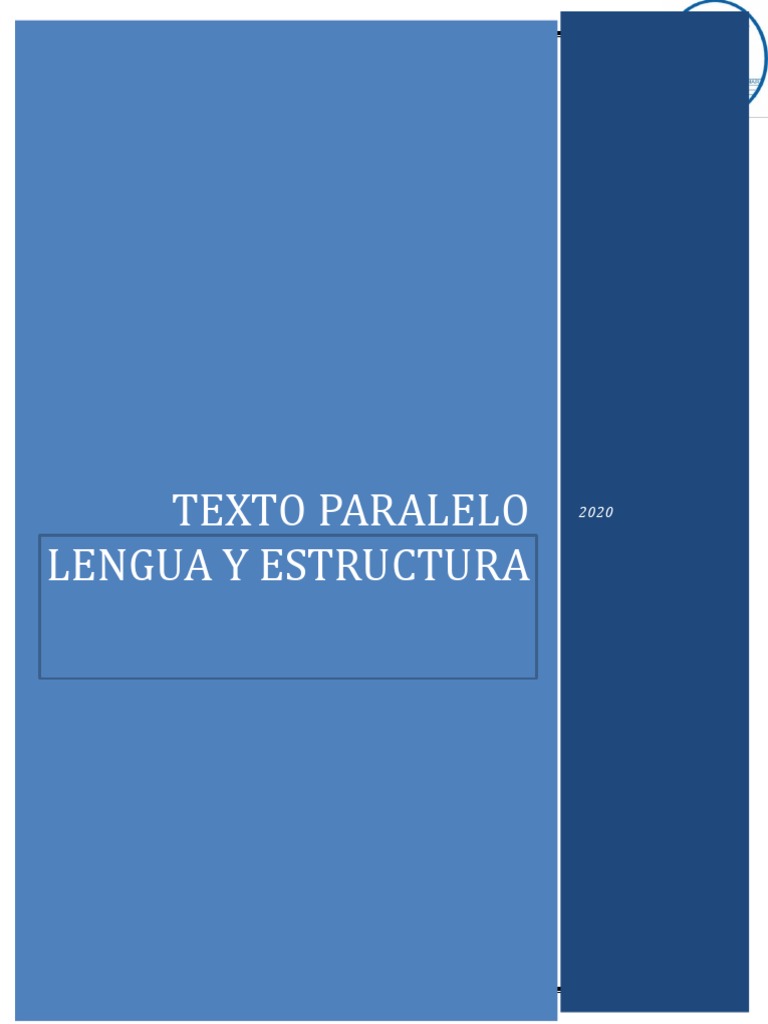 Texto Paralelo | PDF | Palabra | Mecánica del lenguaje