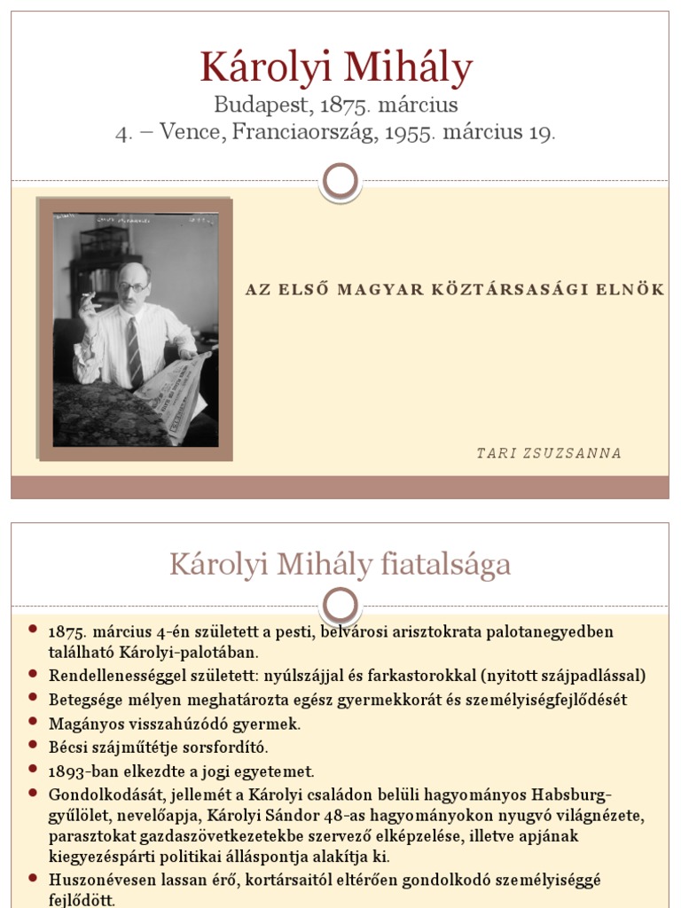 Károlyi Mihály | PDF