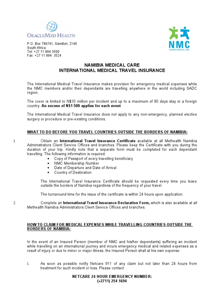 NMC International Medical Travel Insurance | Military Discharge | Insurance