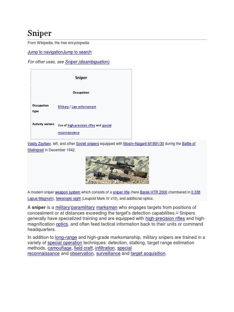 Sniper | PDF