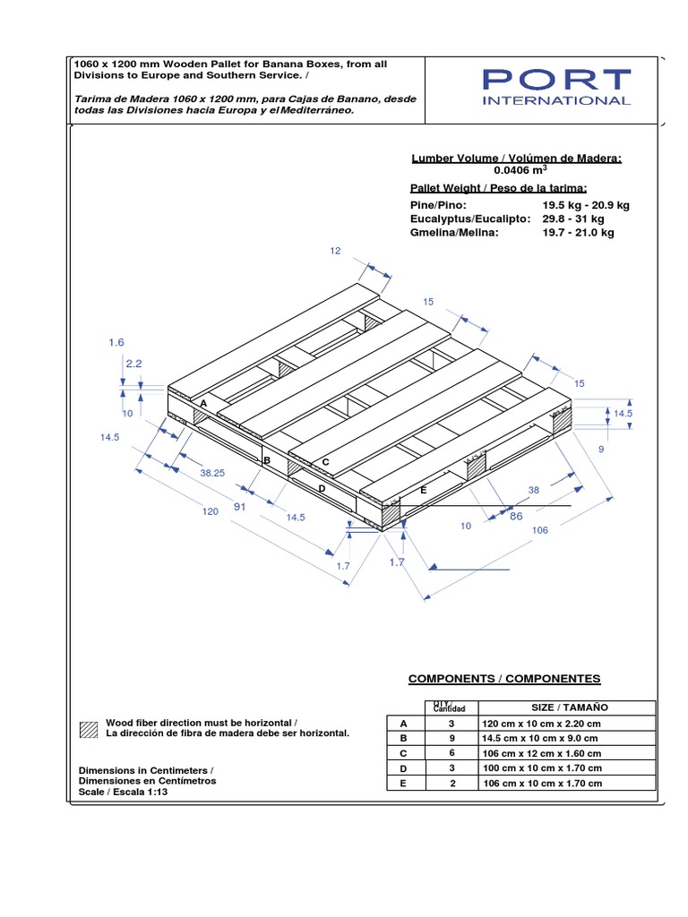 Pallet Specification 18kg | PDF | Wood | Nature