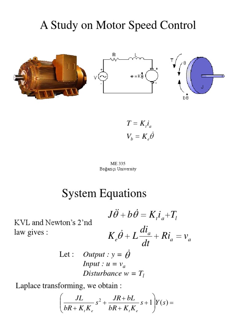Motor Speed Control Pdf Control Theory Mechanical Engineering