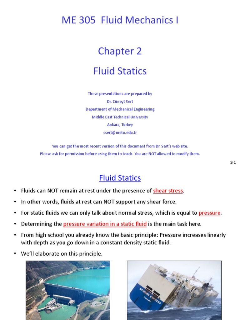 ME 305 Chapter 2 1-44 | PDF | Pressure Measurement | Pressure