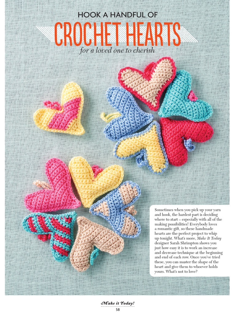 Crochet Hearts: Hook A Handful of | PDF | Crochet | Works Of Art