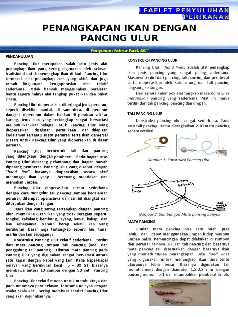 Leaflet 28. Penangkapan Ikan Dengan Pancing Ulur | PDF
