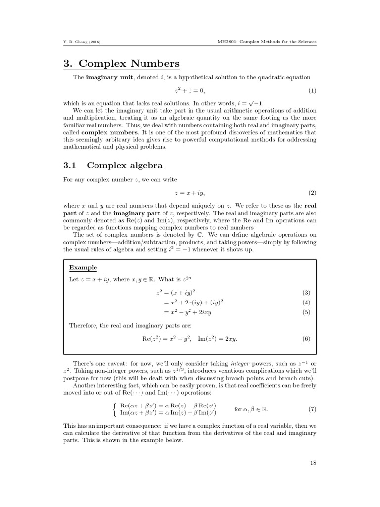 03 Complex Numbers | PDF | Trigonometric Functions | Complex Number
